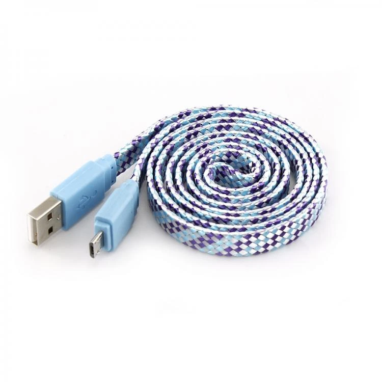 S-BOX plavi kabl za punjač USB A (muški) na micro USB (muški) 1m