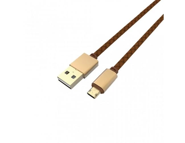 LDNIO LS25 kabl za punjač USB A (muški) na micro USB (muški) 1m zlatni