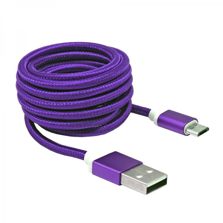 S-BOX ljubičasti kabl za punjač USB A (muški) na micro USB (muški) 1.5m