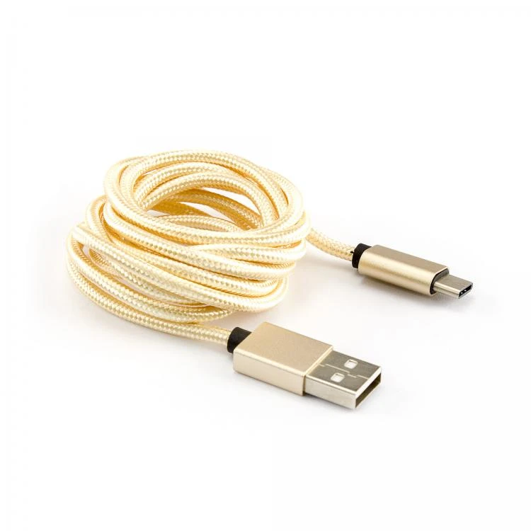 S-BOX Kabl (918) kabl za punjač USB A (muški) na USB C (muški) 1.5m zlatni