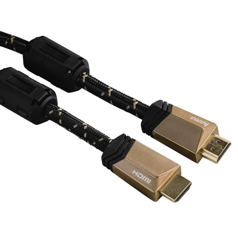 Hama Kabl sa feritnim filterima (122210) HDMI (muški) na HDMI (muški) pozlaćeni konektori 4K 1.5m