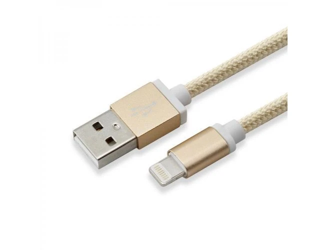 S-BOX zlatni kabl za punjač USB A (muški) na lightning (muški) 1.5m