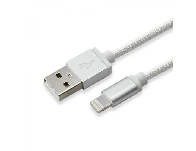 S-BOX srebrni kabl za punjač USB A (muški) na lightning (muški) 1.5m