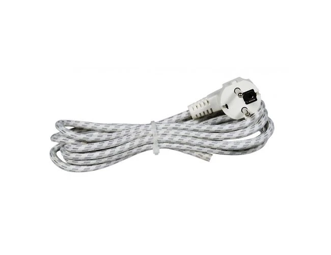 Commel (c0333m) priključni kabl za peglu 6A 250V 2m sivo beli