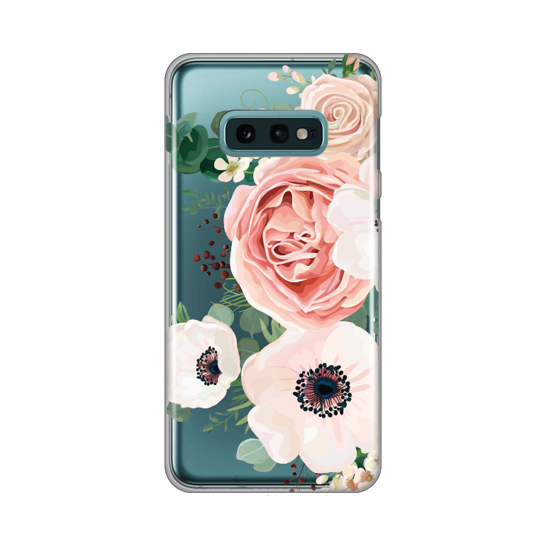 Maska Silikonska Print Skin za Samsung G970 S10e Luxury Pink Flowers