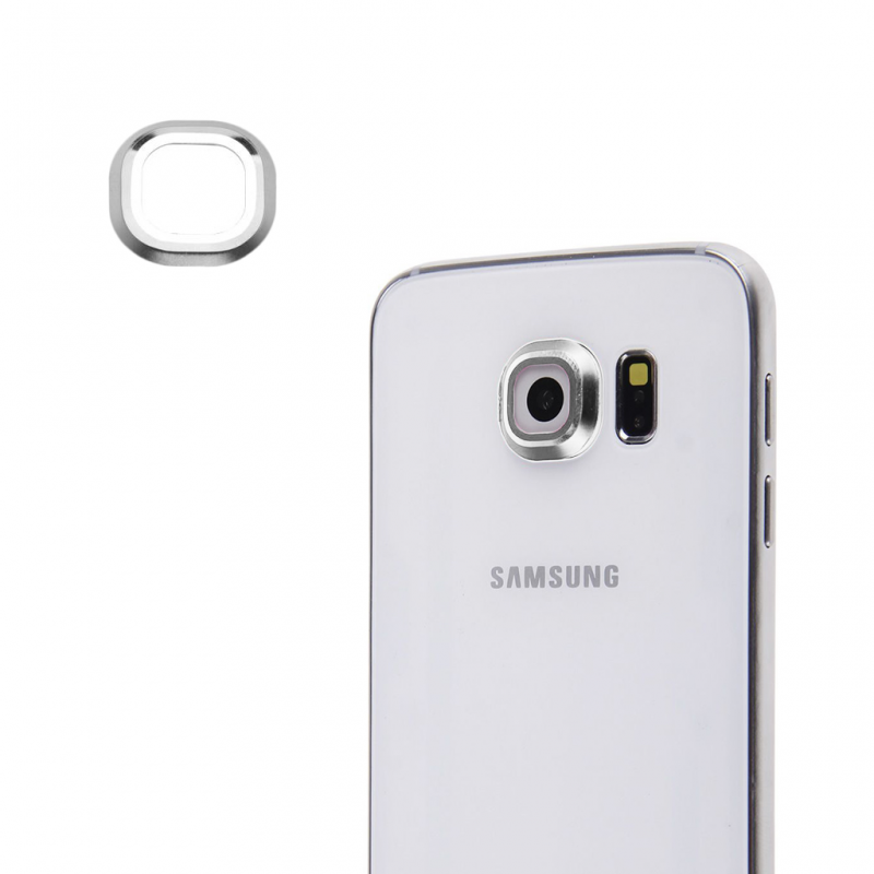 Metalna zastita kamere za Samsung G920 S6 srebrna