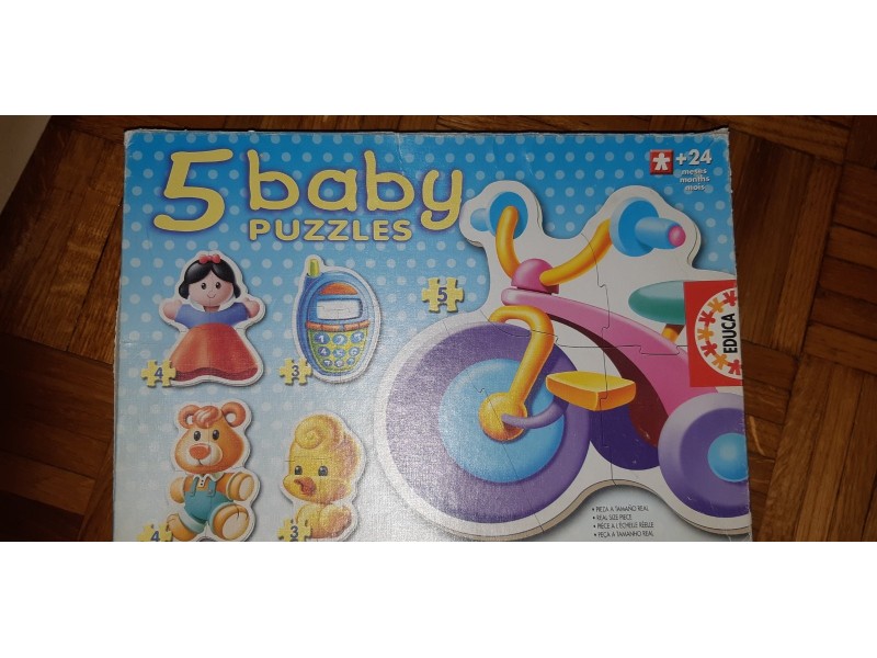 5 baby puzzles - EDUCA