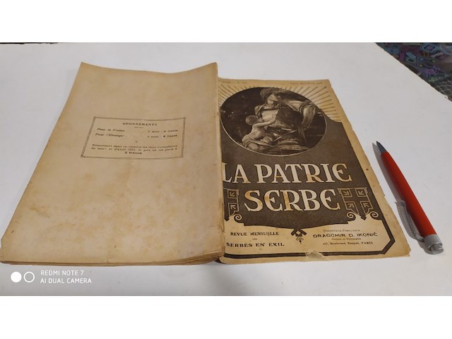 LA PATRIE SERBE 3-4 / 1918