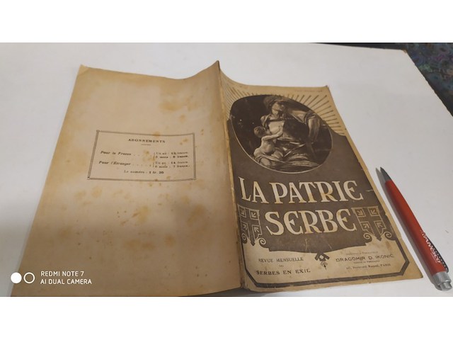 LA PATRIE SERBE 10 / 1918