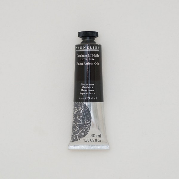 Sennelier Extra-fine Oil colour Tube 40 ml - 1,35 fl oz S1 - Mars black
