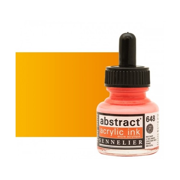 Sennelier Abstract Abstract Acrylic Ink 30 ml Fluo Orange