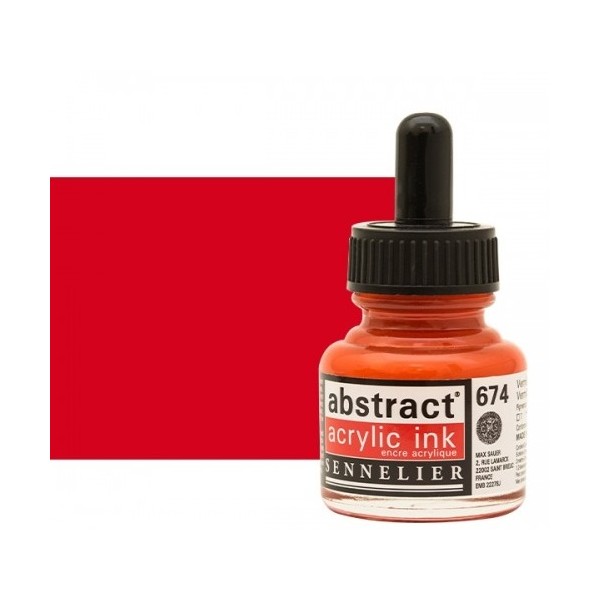 Sennelier Abstract Abstract Acrylic Ink 30 ml Vermilion
