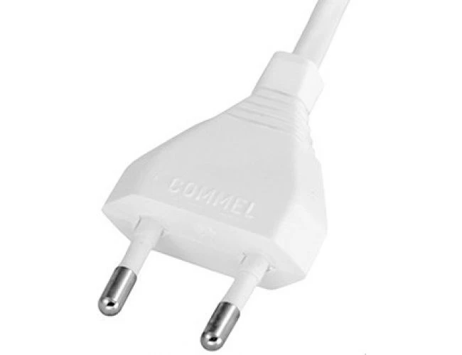 Commel (c0114) priključni strujni kabl 2.5A 250V 2m beli