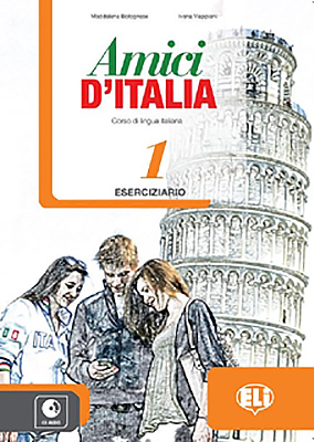 „AMICI D'ITALIA 1”, италијански језик, радна свеска за 5. разред