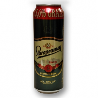 Staropramen pivo 0.5 L CAN