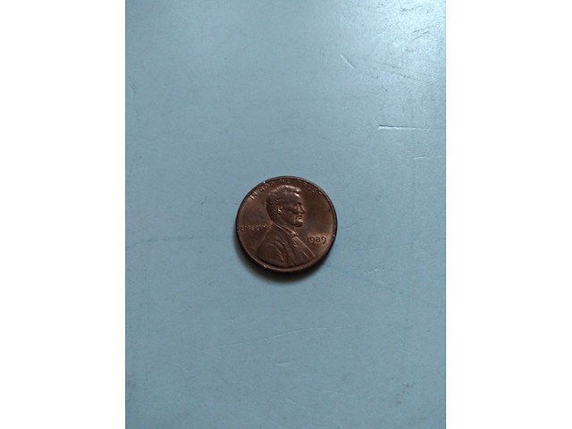 One cent, USA, 1989.