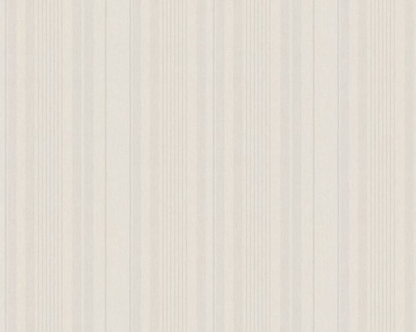 A.S. Création Wallpaper «Stripes, Beige, Brown, Grey» 377831