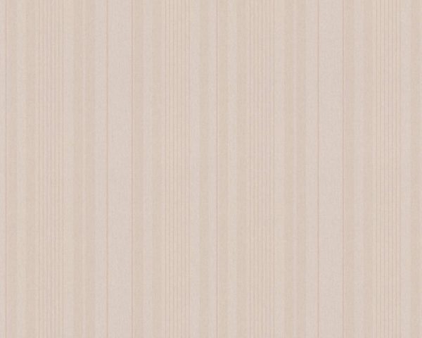 A.S. Création Wallpaper «Stripes, Beige, Brown» 377832