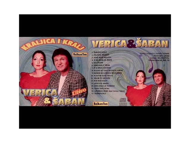 Verica &; Šaban ‎– Kraljica I Kralj - Uživo  CD