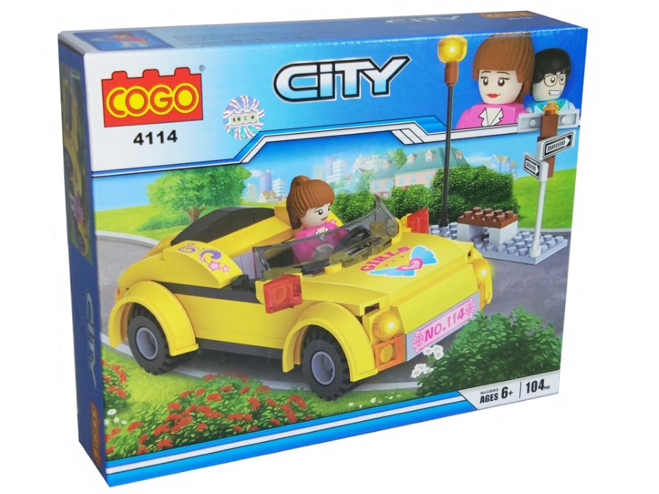 COGO kocke Girls Car