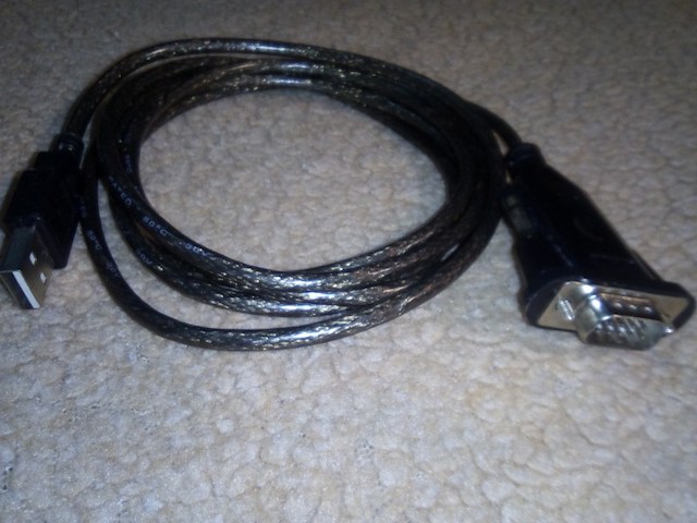 Kabel adapter USB 2.0 na RS232 (serijski 9-pinski) 1,5m