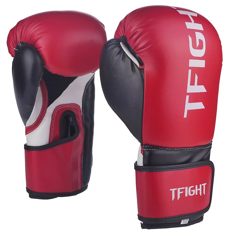 TFIGHT PROTEKT BOXING GLOVES RED BLACK – RUKAVICE ZA BOKS