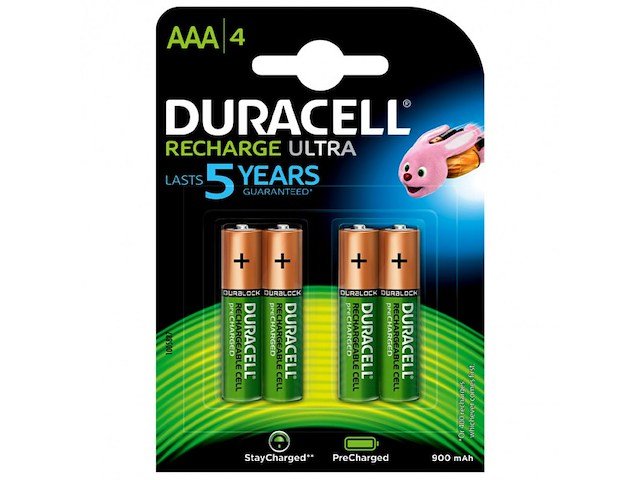 Punjive baterije Duracell AAA 900 mAh 4 komada