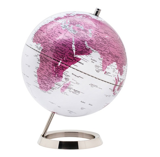 Globus metalik roze, 1254
