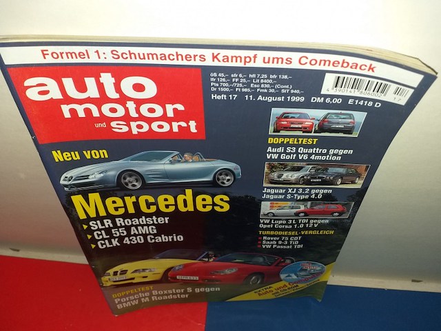 Auto Motor und Sport, 17/1999.god. + cd
