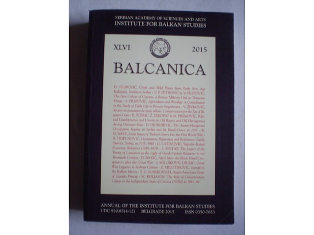 BALCANICA XLVI  2015
