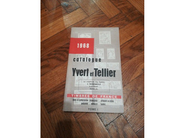 1968 catalogue YVERT et TELLIER timbres de France tome1