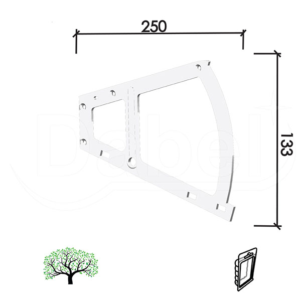 Mehanizam za cipelarnik MC1 Bela 133x250mm