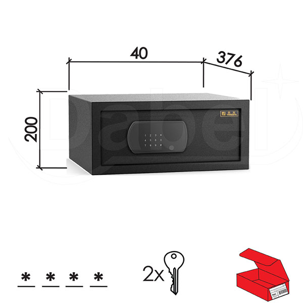 Hotelski sef sa šifrom HS2 Crna S6000