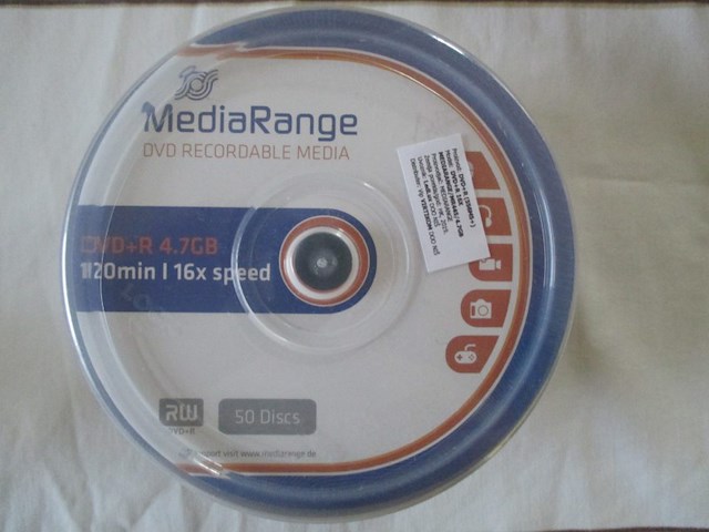 DVD+R 16X MediaRange