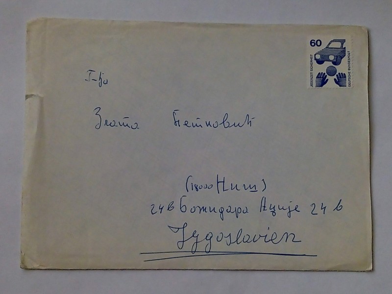 Koverta sa Markicom - Osnabrik Nemačka - Niš -
