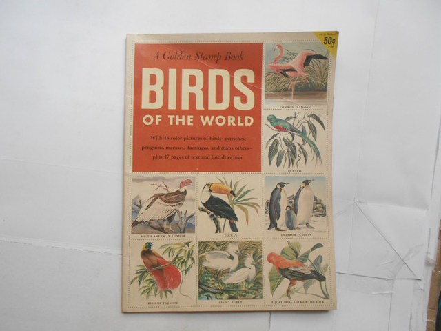 Birds of the world, A golden stamp book, 1957.+ sličice