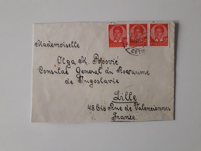 1937 Cetinje - Lille (P1104)