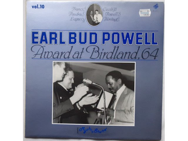 EARL  BUD  POWELL  -  Vol.10 Award  at  Birdland