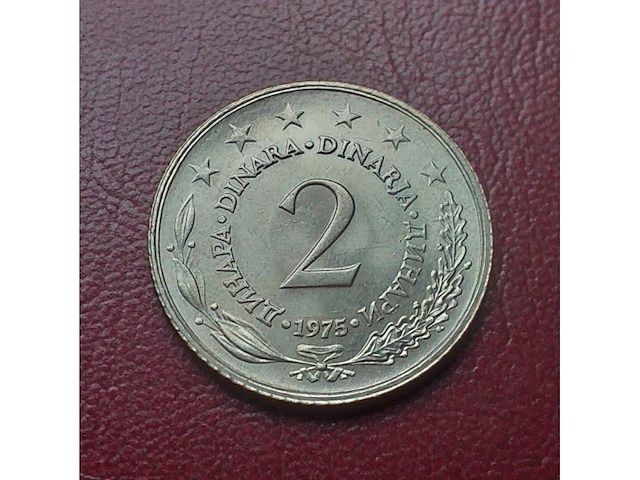 2 DINARA 1975 UNC