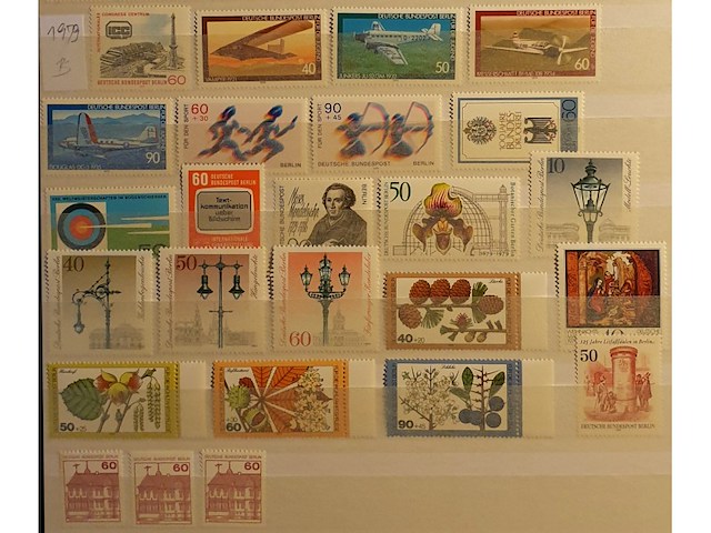 DeutscheBRB 1979 kompgod Mi591-613 **