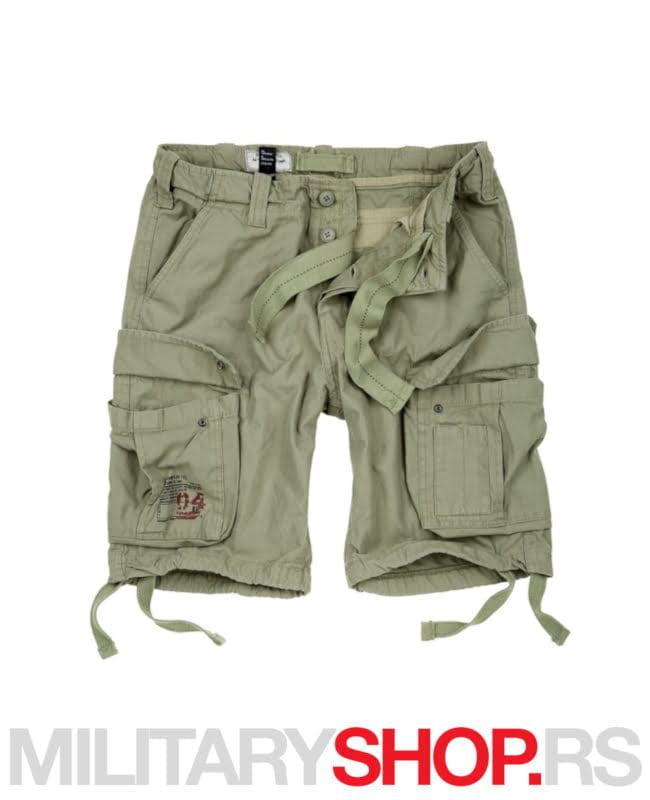 Svetlo zelene bermude Airborne Vintage Surplus