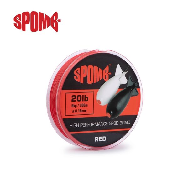 Spomb Braid 300m 9kg 20lb RED 0.18mm