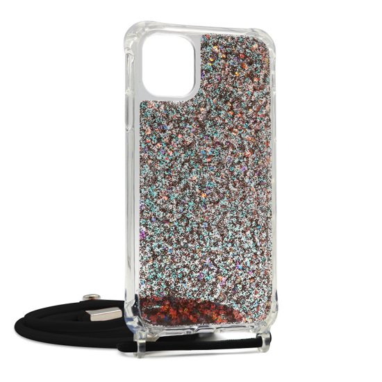 Futrola Shiny with strap za Iphone 11 Pro crna