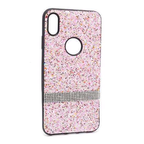 Futrola Glittering Stripe za Iphone XS Max roze