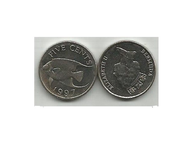 Bermuda 5 cents 1997.