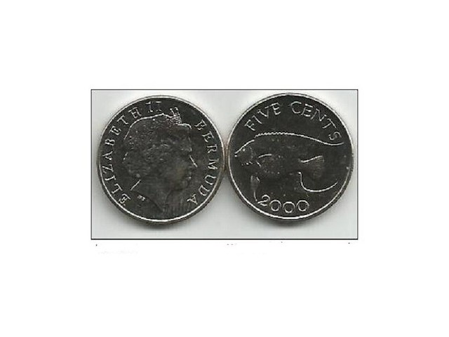 Bermuda 5 cents 2000.