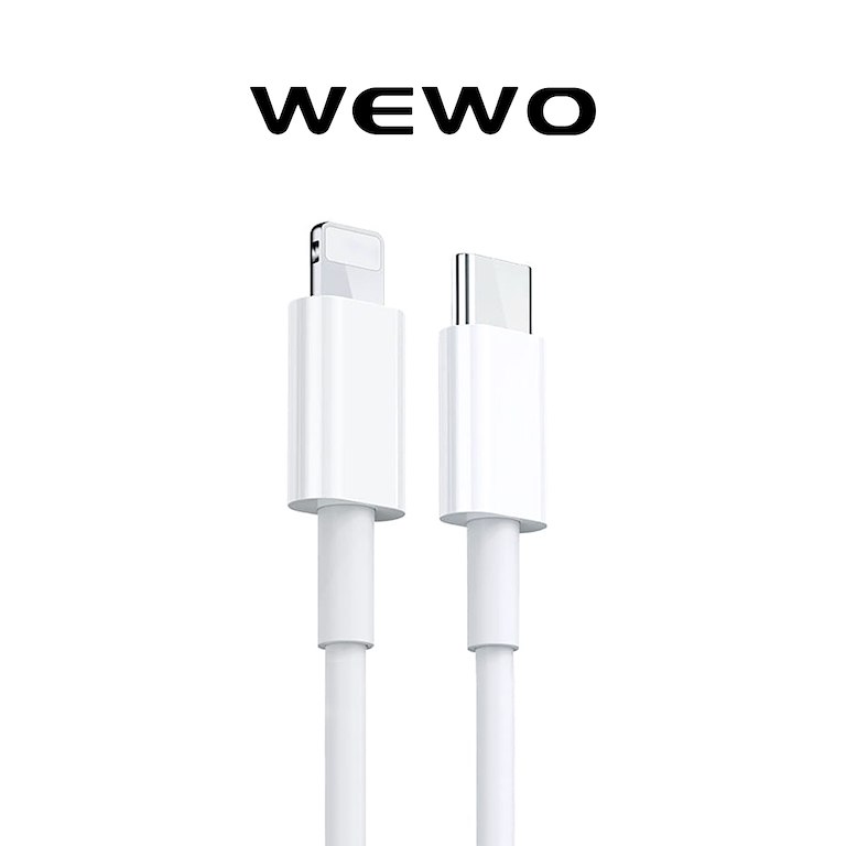 USB Data Cable WEWO Type C na iPhone PD cable beli 1m