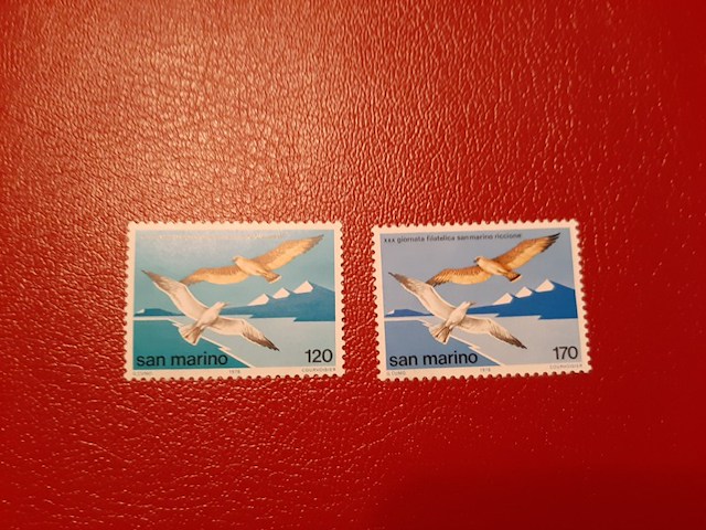 marke 1083 San Marino ptice cela serija cisto