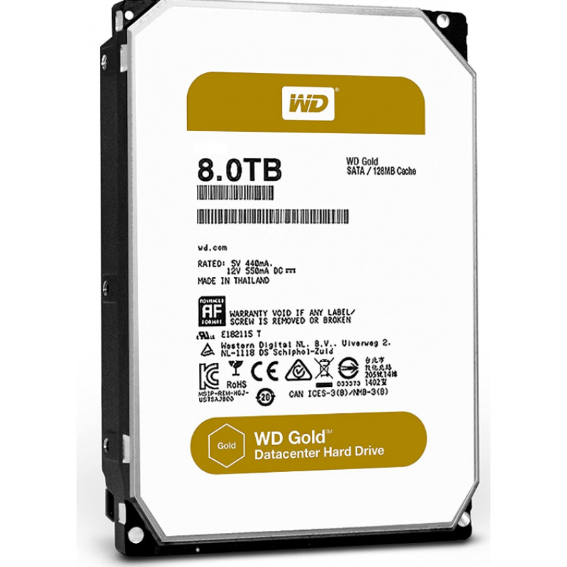 HDD WD 8TB WD8004FRYZ 3.5 7200 256M 24×7 Gold