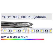 LED TRAKA RGB 60X 4U1 I 6000K, BEZ ZASTITE(5050)